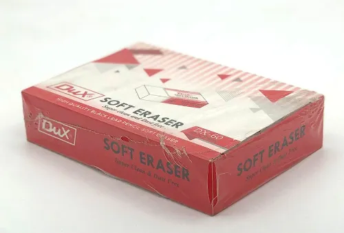 Dux DX-60 Pencil Erasers Pack of 60 Soft Erasers- 1Box - TsStationers.Pk